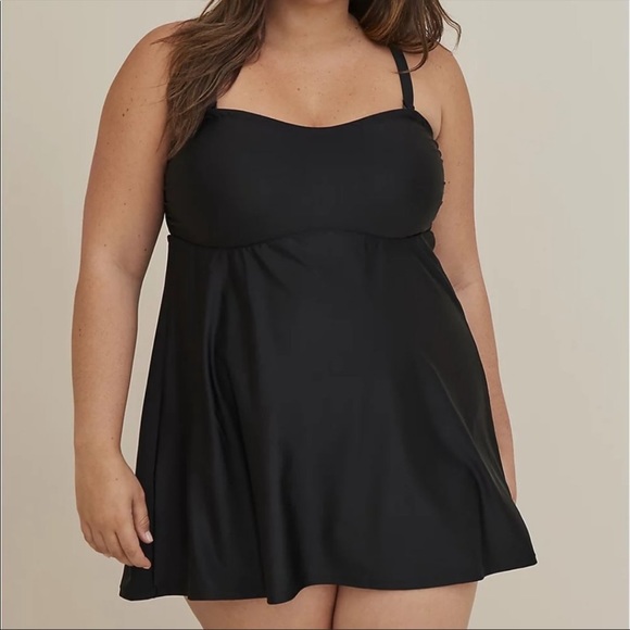 torrid | Swim | Nwt Torrid Wireless Midi Bathing Suit Swim Dress 3x ...